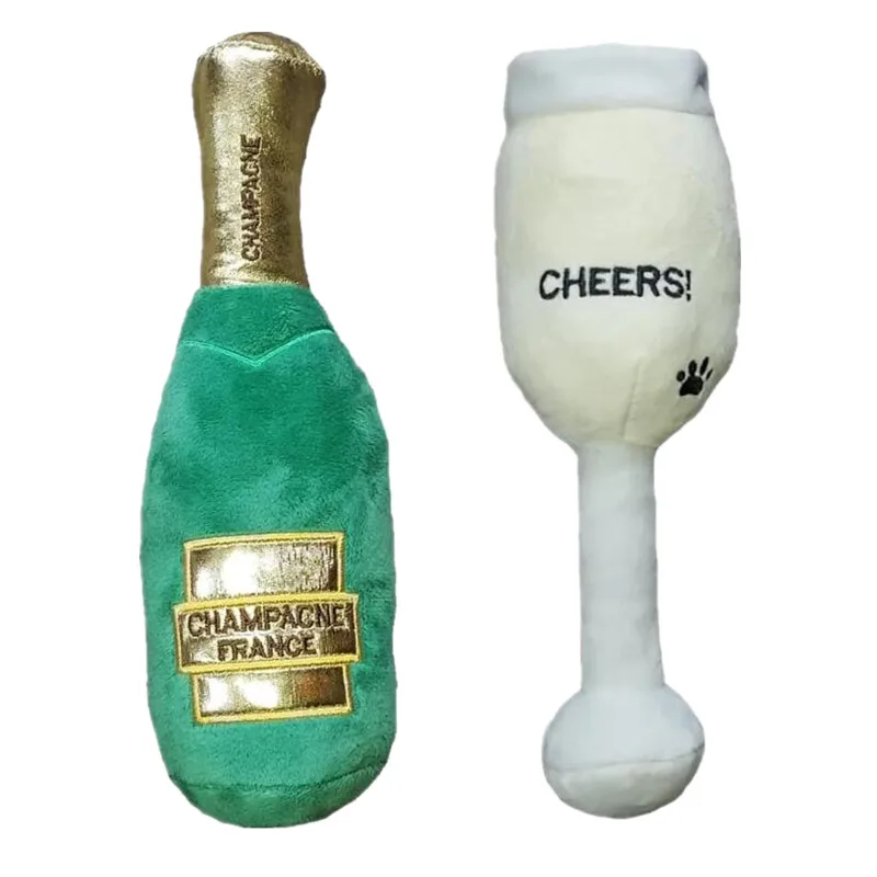 Champagne-Bottle-Plush-Dog-Toy-Set-2-Pack-Squeaky-Parody-Plush-Alcohol ...