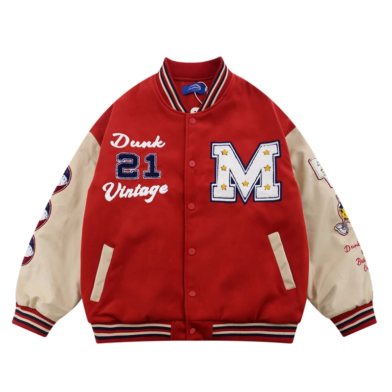 Red Letterman Jacket For Men
