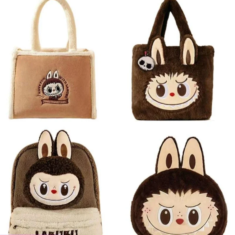 Genuine-Anime-Peripherals-Labubu-Large-Capacity-Lamb-Wool-Backpack-New ...