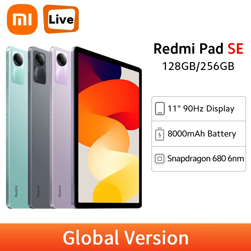 New-Global-Version-Xiaomi-Redmi-Pad-SE-Mi-Tablets-11-FHD-90Hz-Display ...