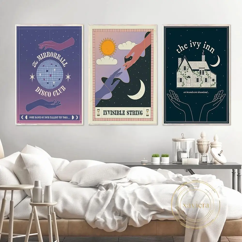 Disco Club Poster Invisible String Folklore Song Lyrics Canvas Painting ...