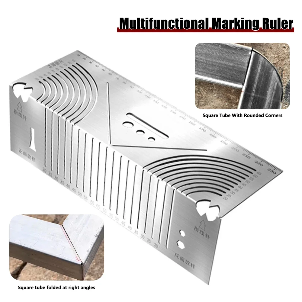 Precise-Flex Angle Arc Marking Tool for 20-100MM Square-Pipe Efficient ...