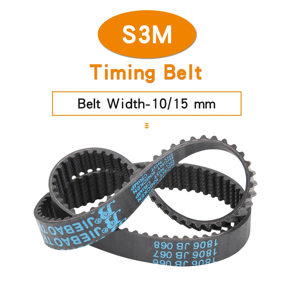 Transmission Belt S3M-780/783/804/810/879/888/900/918/924/927 Pitch 3mm ...