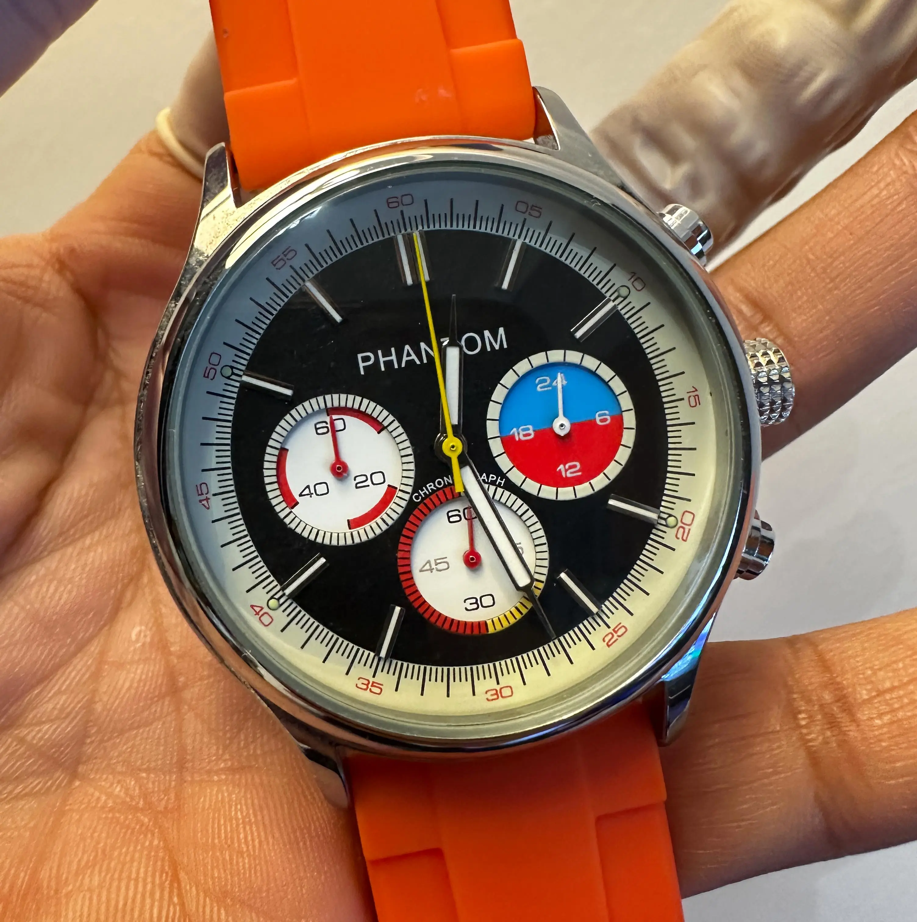 PHANTOM Sport Chrono Men's Watch - Scratch-Resistant Stainless Steel ...