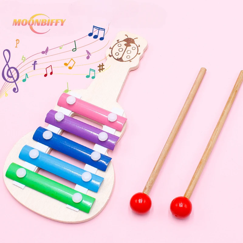 Montessori-Toys-Wooden-Colorful-Xylophone-Baby-Music-Instrument-Toys ...