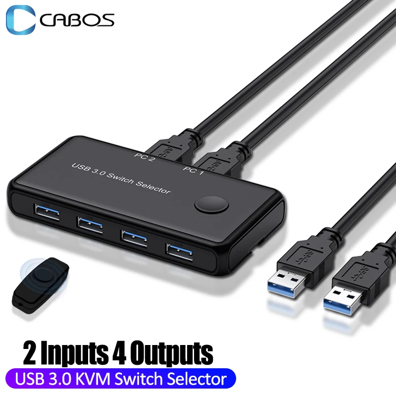 USB KVM Switch USB3.0 2.0 Switcher Selector KVM Switch for Windows10 PC ...