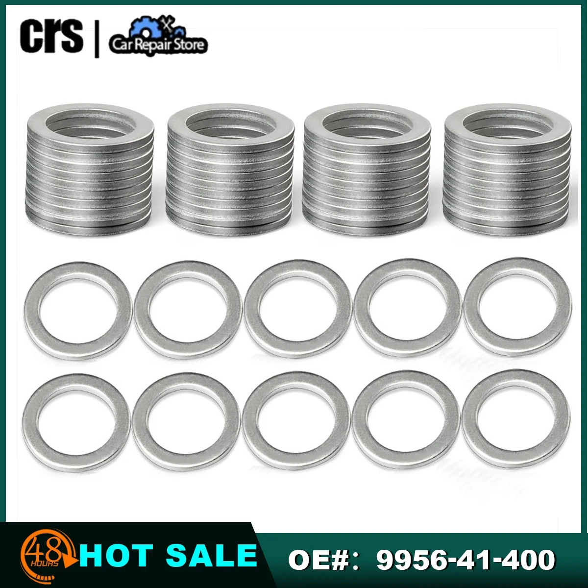 50Pcs-Oil-Drain-Plug-Crush-Washer-Gaskets-For-Mazda-9956-41-400-M14 ...