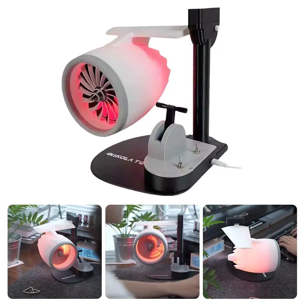 Creative-Turbo-Desktop-Fan-Turbofan-Upgraded-Engine-Model-Jet-Mini-Fan ...