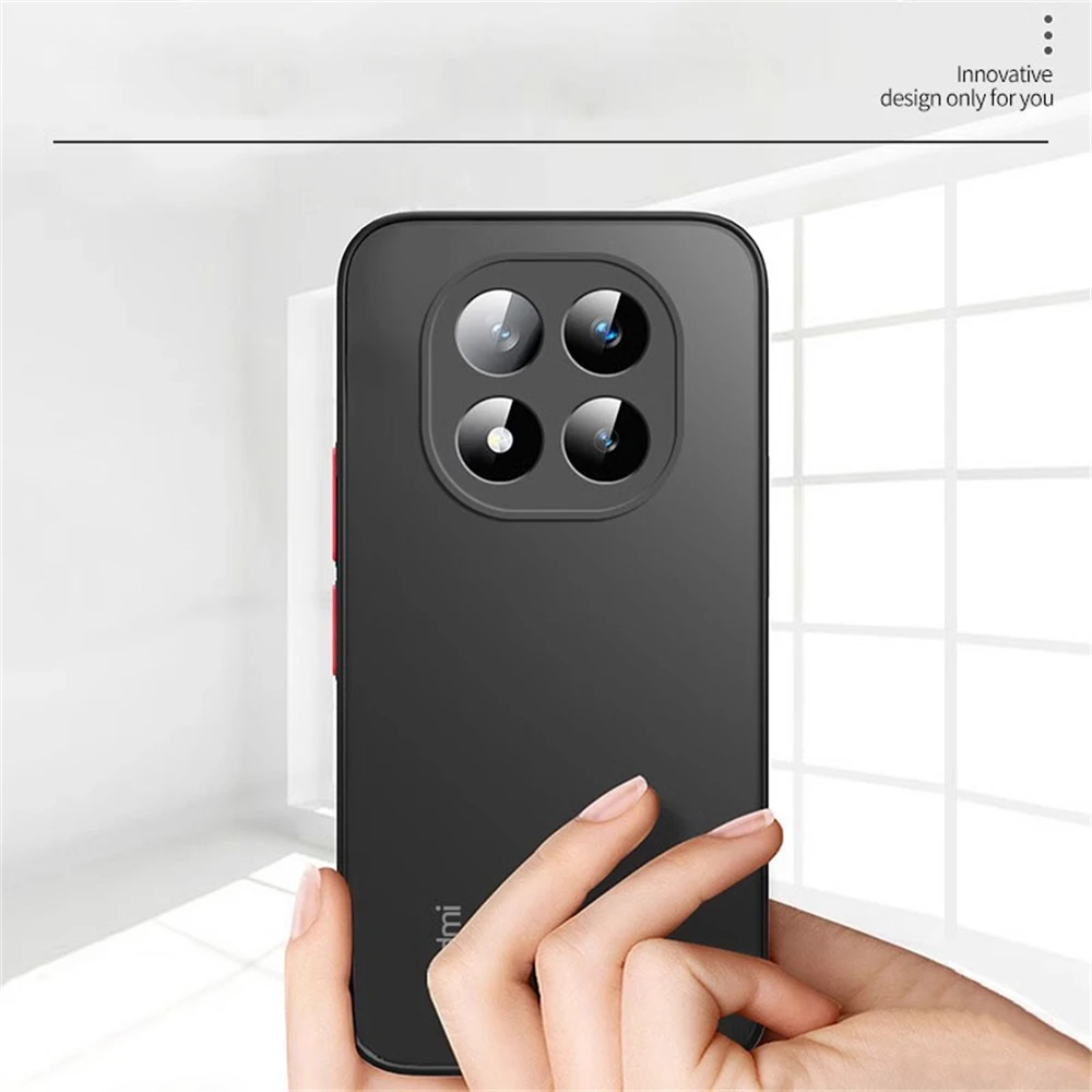 Shockproof Armor Matte Protection Phone Case for Note 12 4G (Dark Green)