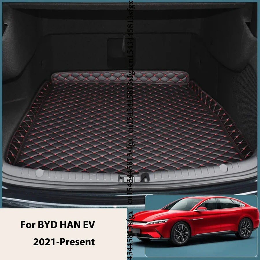 1pc-Car-PU-Leather-Trunk-Mat-Rear-Liner-Cargo-For-BYD-HAN-EV-2021 ...