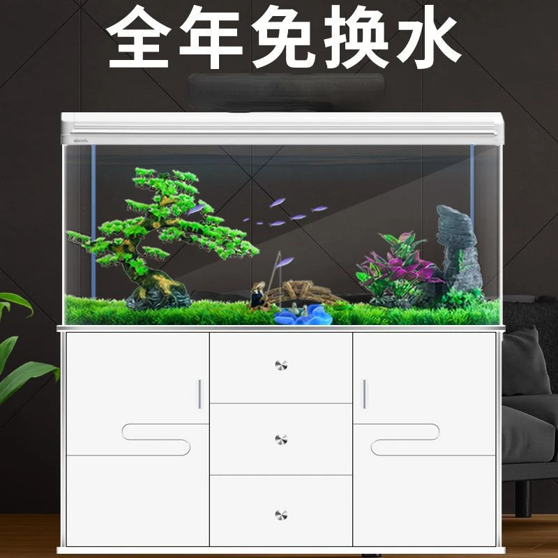 Room Fish Tank Small and Medium Size Aquarium Home Lazy Change Water ...