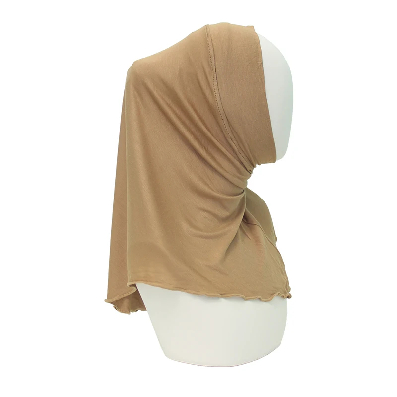 Cotton Inner Hijab Caps Muslim Stretch Jersey Cap Islamic Underscarf ...