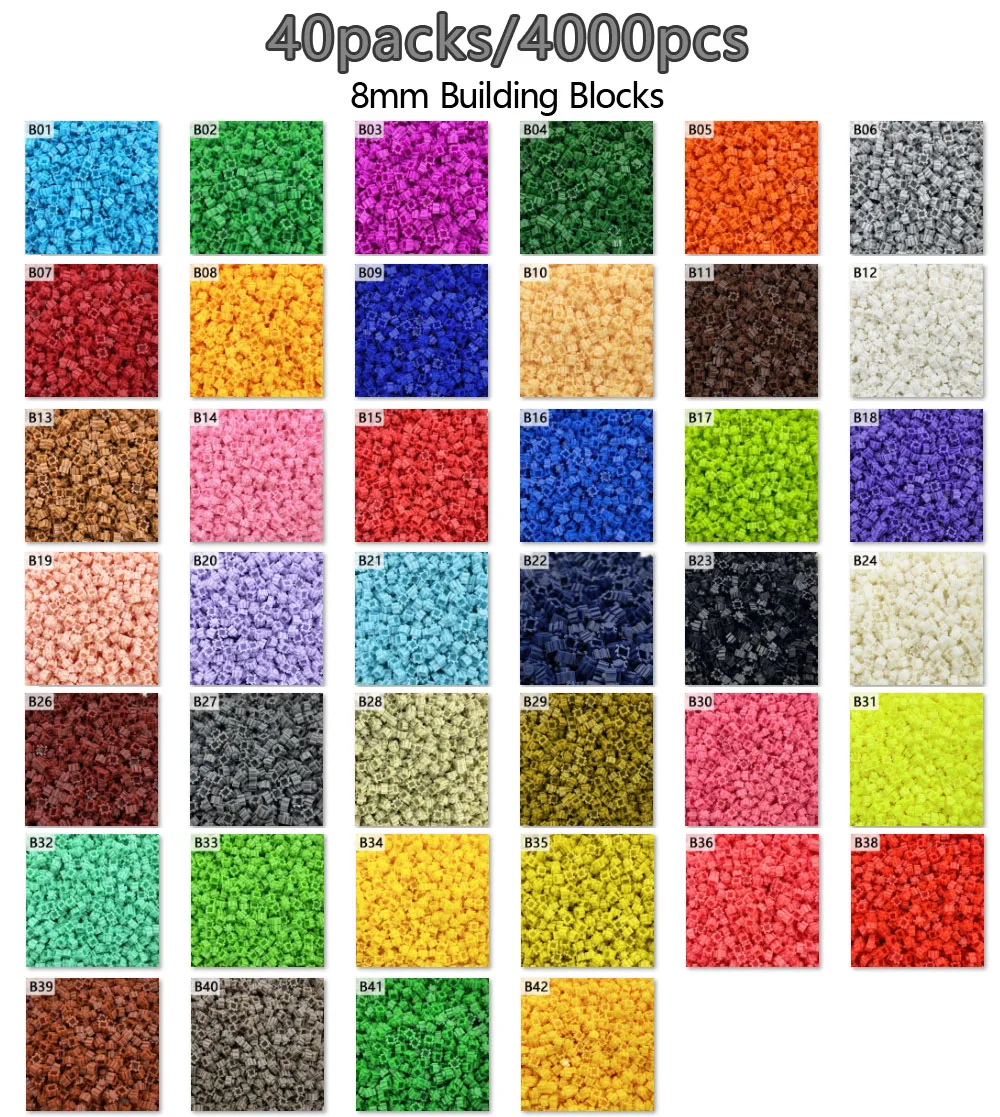 40-Kleuren-8-8Mm-Pixel-Art-Puzzel-Micro-Diamant-Bouwstenen-Diy-3d ...