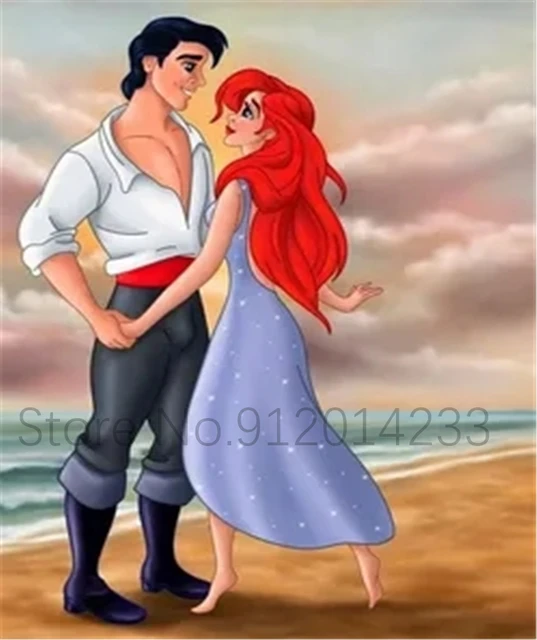 Prince Eric And Ariel Drawing