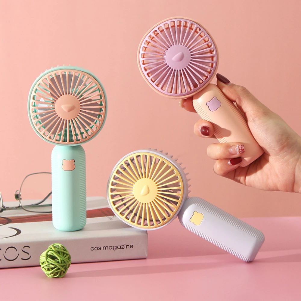 Summer Cool Desktop Portable Handheld USB Rechargeable Mini Fan ...