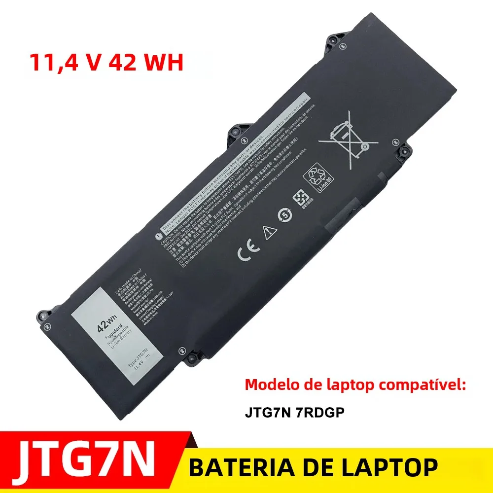 Nova bateria do portátil jtg7n para dell 7rdgp 803w6 jtg7n dr02p 11.1v ...