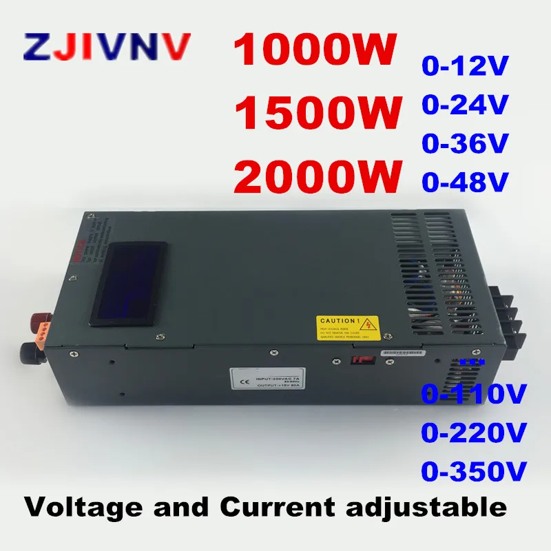 1000W 1500W 2000W ac-dc Switching power supply voltage and current ...