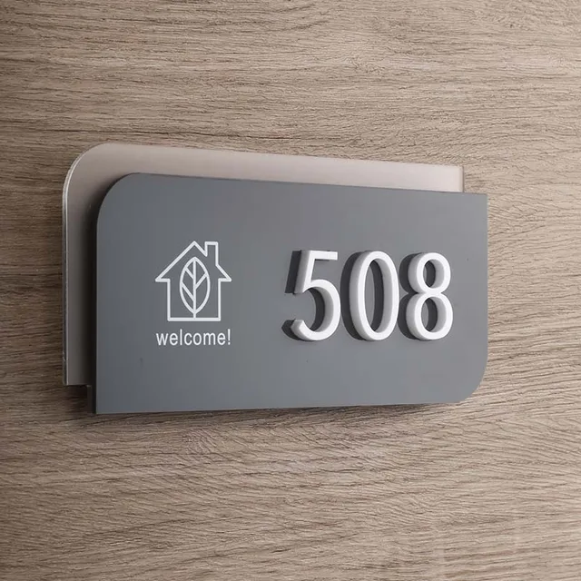 Plaque numéro maison en relief adhésive - Plaque-Numéro-Maison.fr