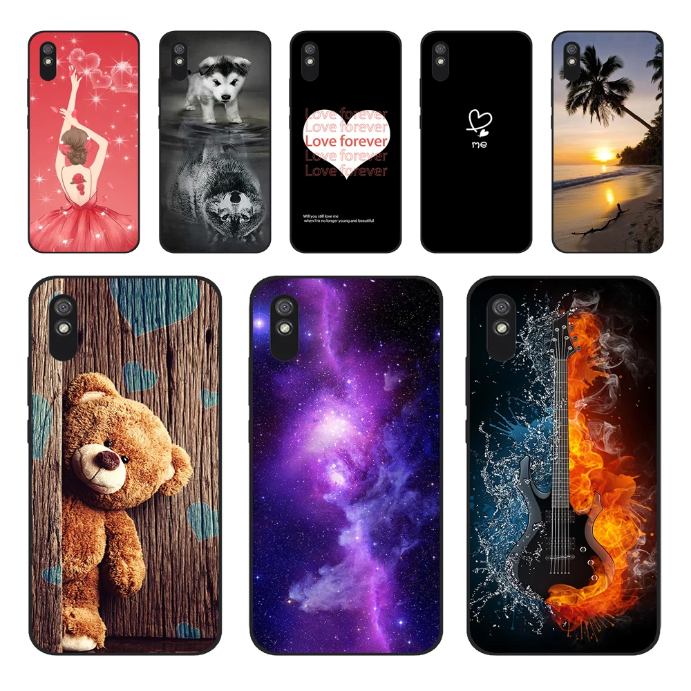 for-Xiaomi-Redmi-9A-Case-Cover-Soft-Silicone-Cartoon-TPU-Back-Cover-for ...