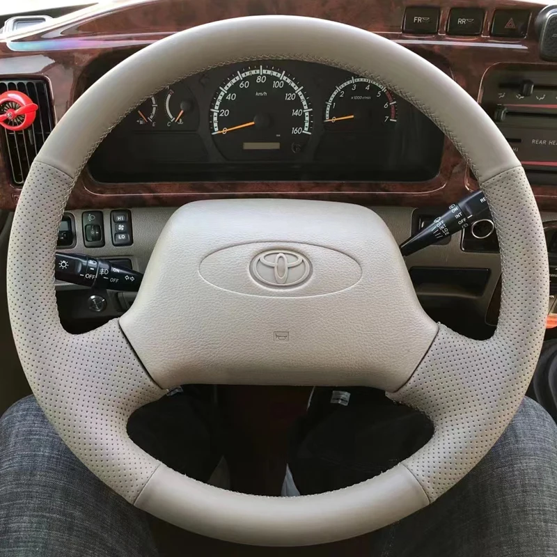 Hand-Stitched-Non-slip-Car-Steering-Wheel-Cover-Car-Accessories-for ...