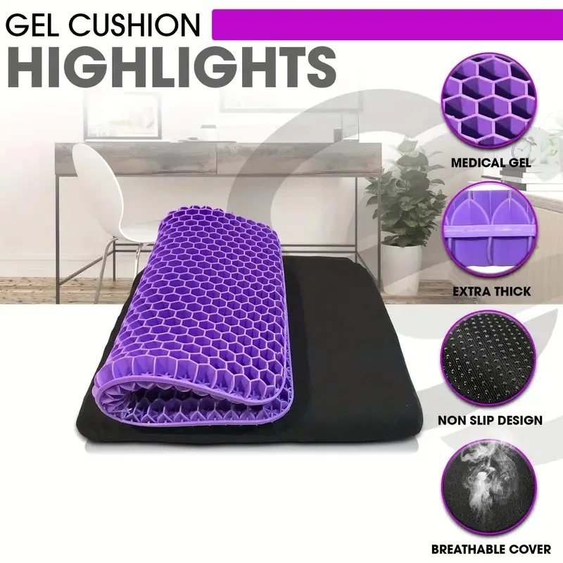 Honeycomb gel cushion chair cushion silicone cushion hip cushion car ...