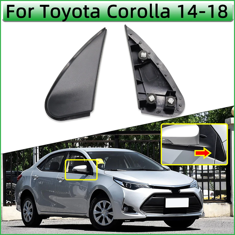 Front-Door-Side-Rear-View-Mirror-Corner-Cover-Trim-Triangle-Fender-Cap ...