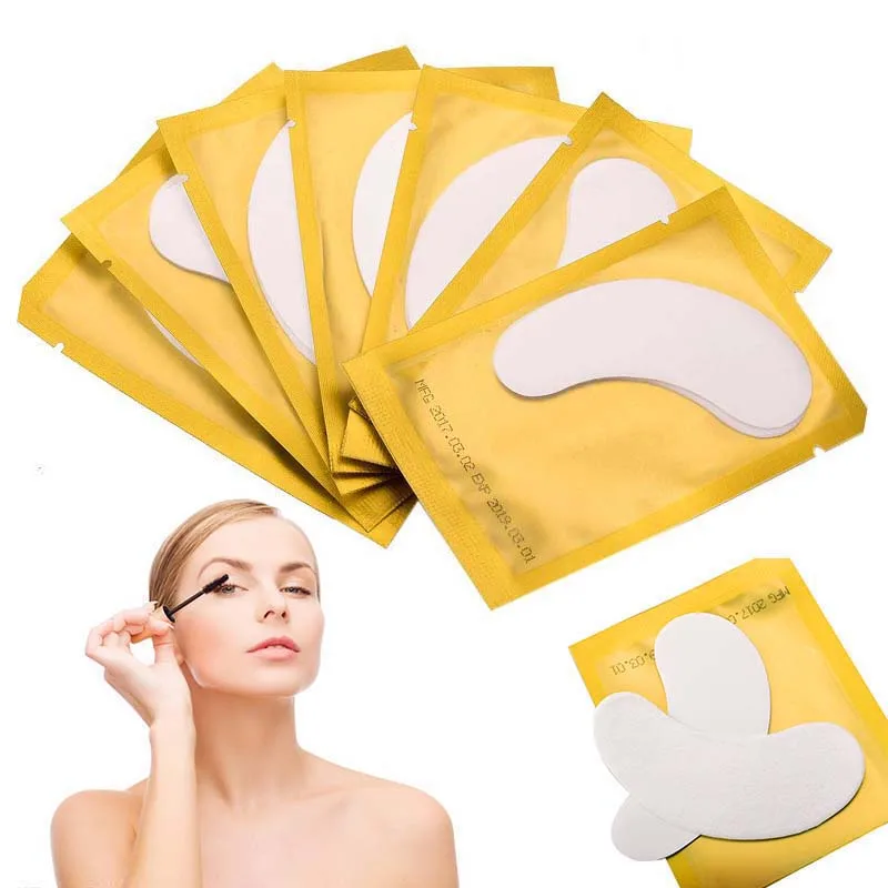 New-ReusableEye-Pads-Silicone-Stripe-Eyelash-Extension-Hydrogel-Patches ...