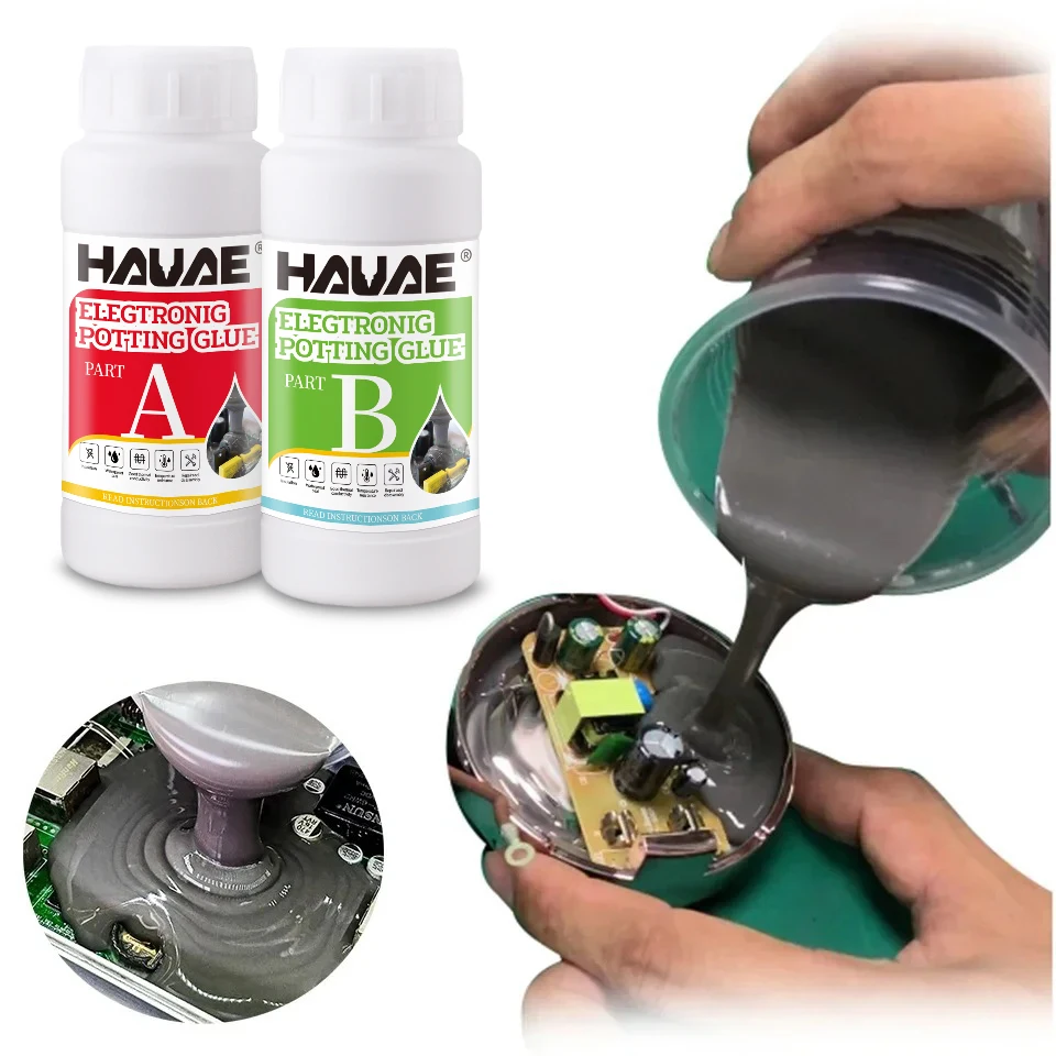 Electronic-potting-glue-silicone-epoxy-AB-two-component-thermal ...