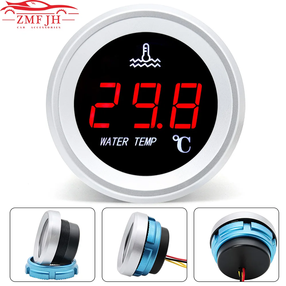 0-120-Water-Temperature-Gauge-with-Warning-Alarm-1-8-NPT-Sensor-Digital ...