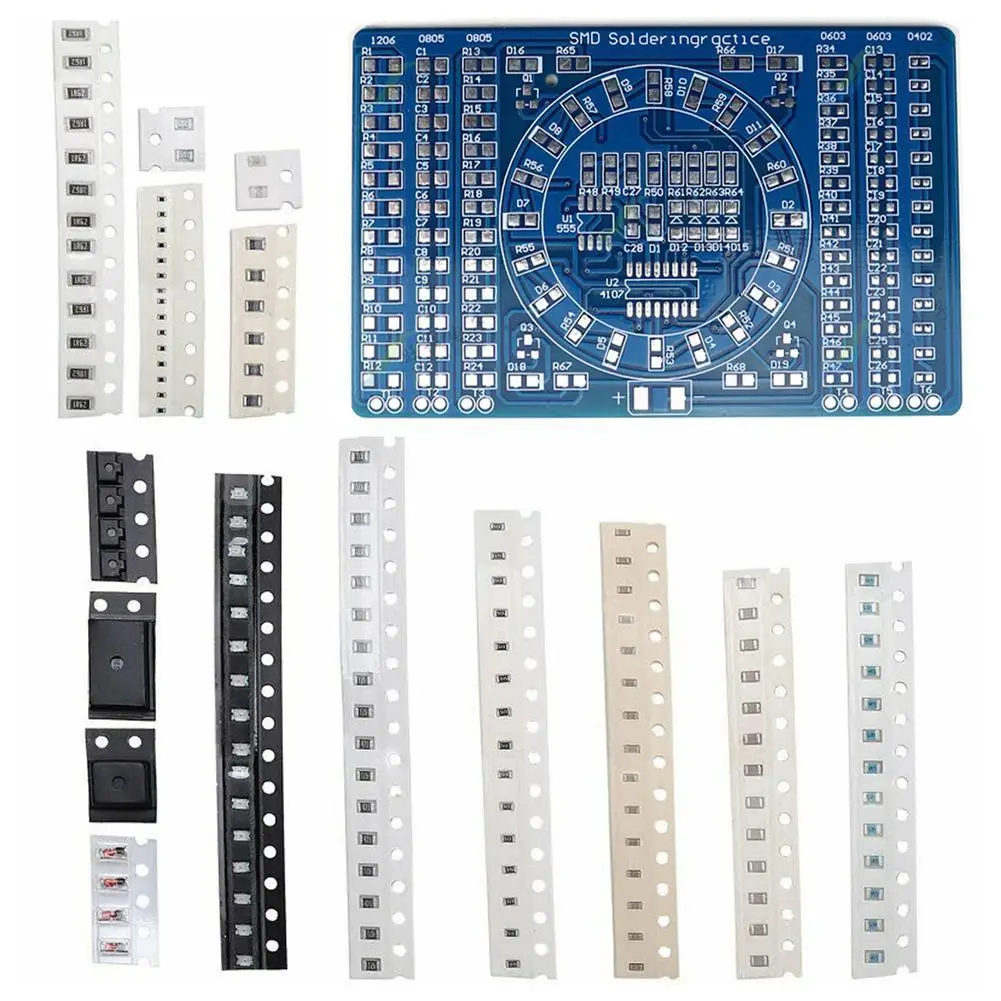 5PCS-Electronic-Circuit-Board-Kits-Projects-Rotating-LED-Circuit ...