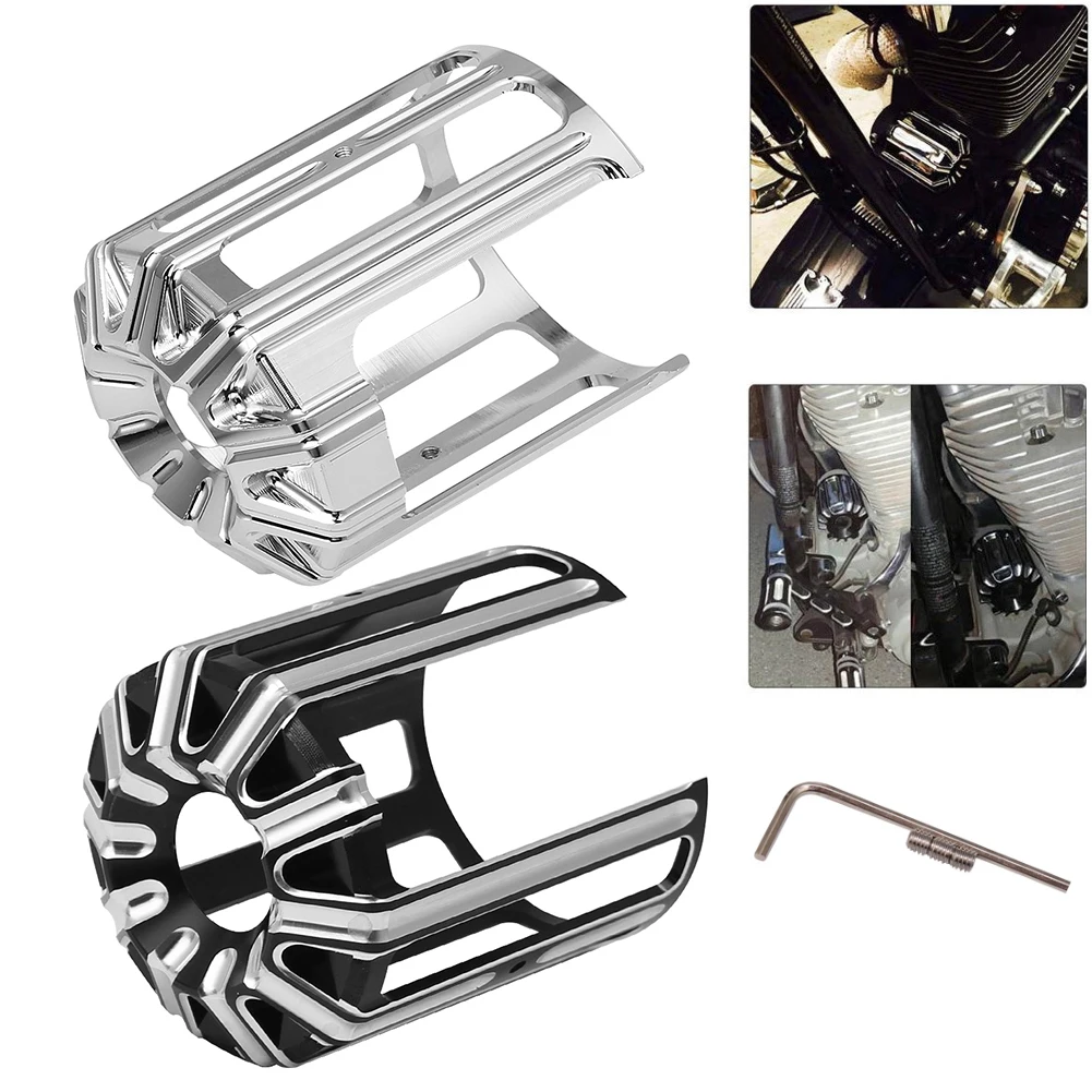 Motorcycle-Aluminum-Oil-Filter-Cover-Machine-Oil-Grid-Cover-For-Harley ...