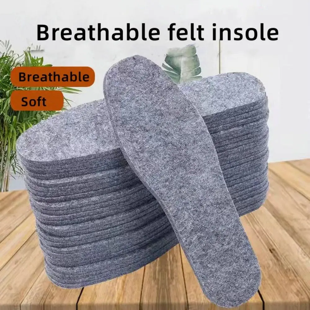 5-Pairs-Wool-Felt-Thermal-Insole-Thicken-Breathable-Winter-Warm-Boots ...