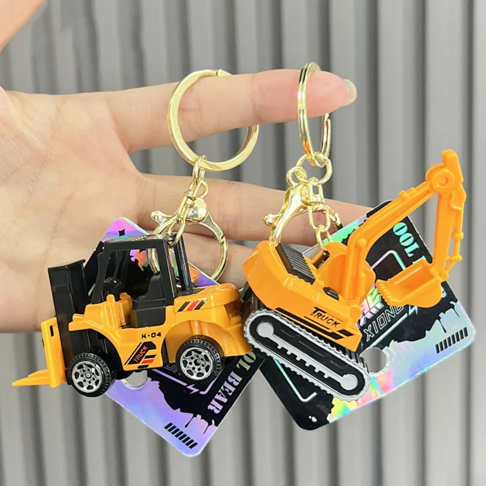 Engineering-Car-Excavator-Car-Key-Ring-Cartoon-Digger-Mini-Truck ...