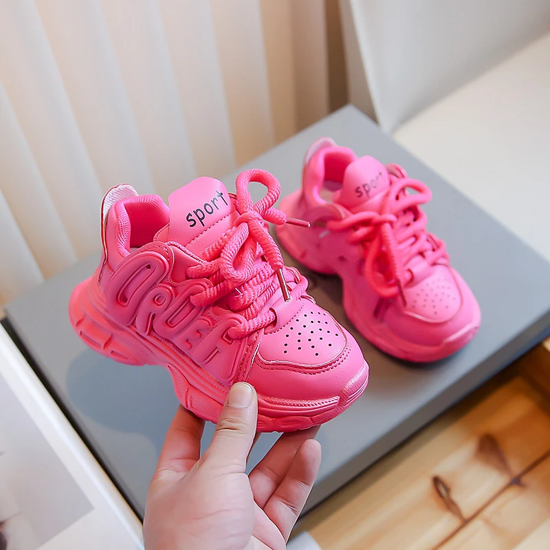 2023-New-Girls-Sneakers-Versatile-Lace-up-Simple-Non-slip-Spring-Autumn ...