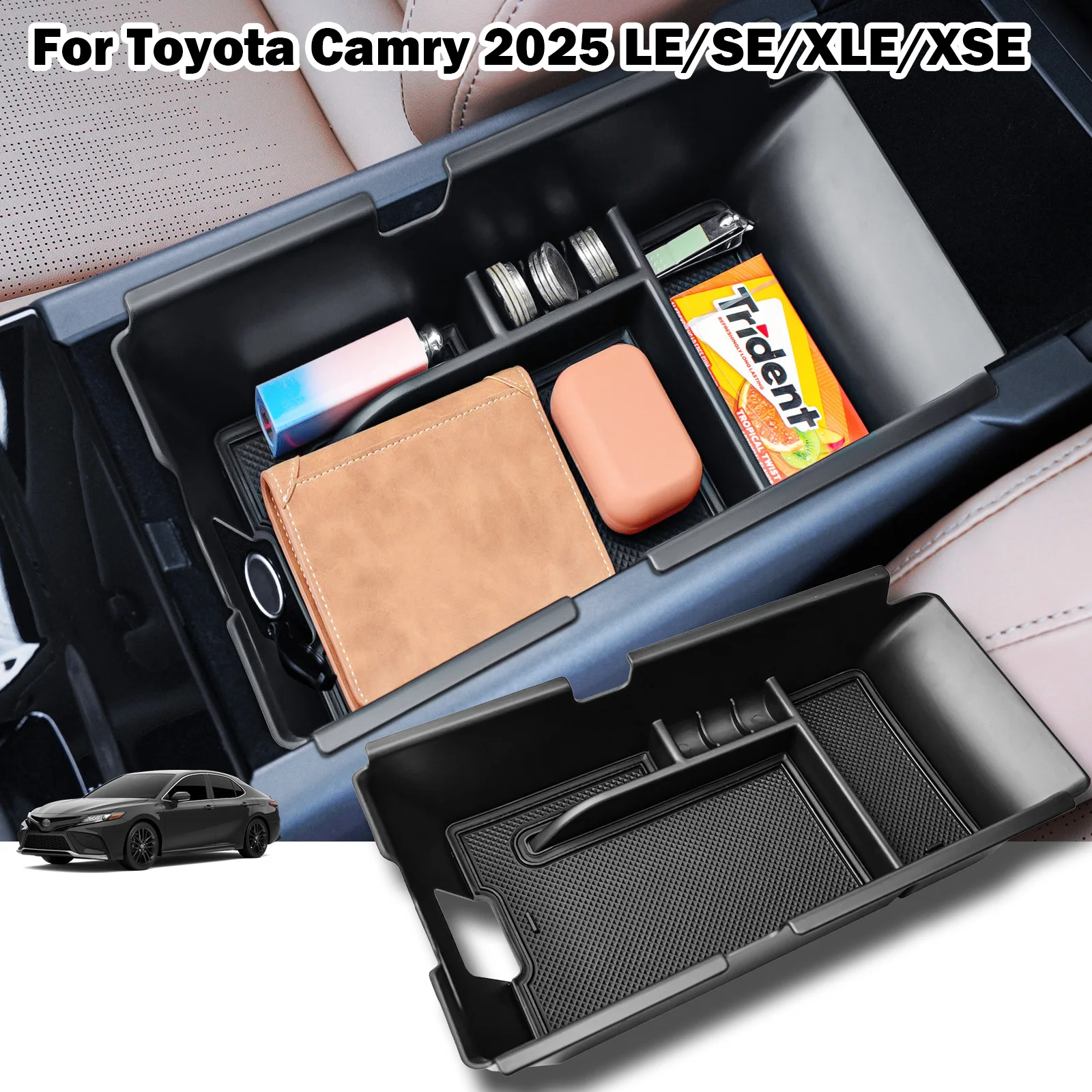 For-Toyota-Camry-2025-2024-LE-SE-XLE-XSE-Center-Console-Organizer-Tray ...