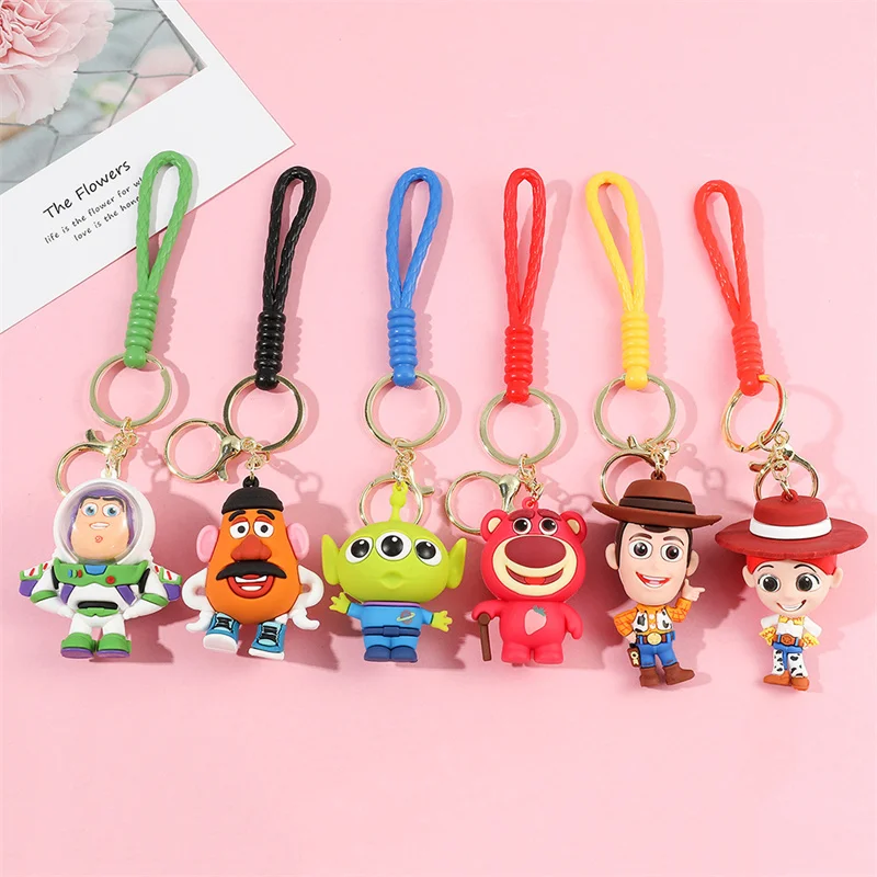 New-Cartoon-Toy-Story-Keychain-Buzz-Lightyear-Doll-Car-Key-Chain-Bag ...