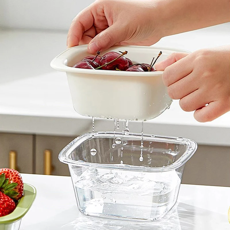 Double-Layer-Vegetable-Fruit-Drainer-Basket-Household-Food-Drain-Fruit ...
