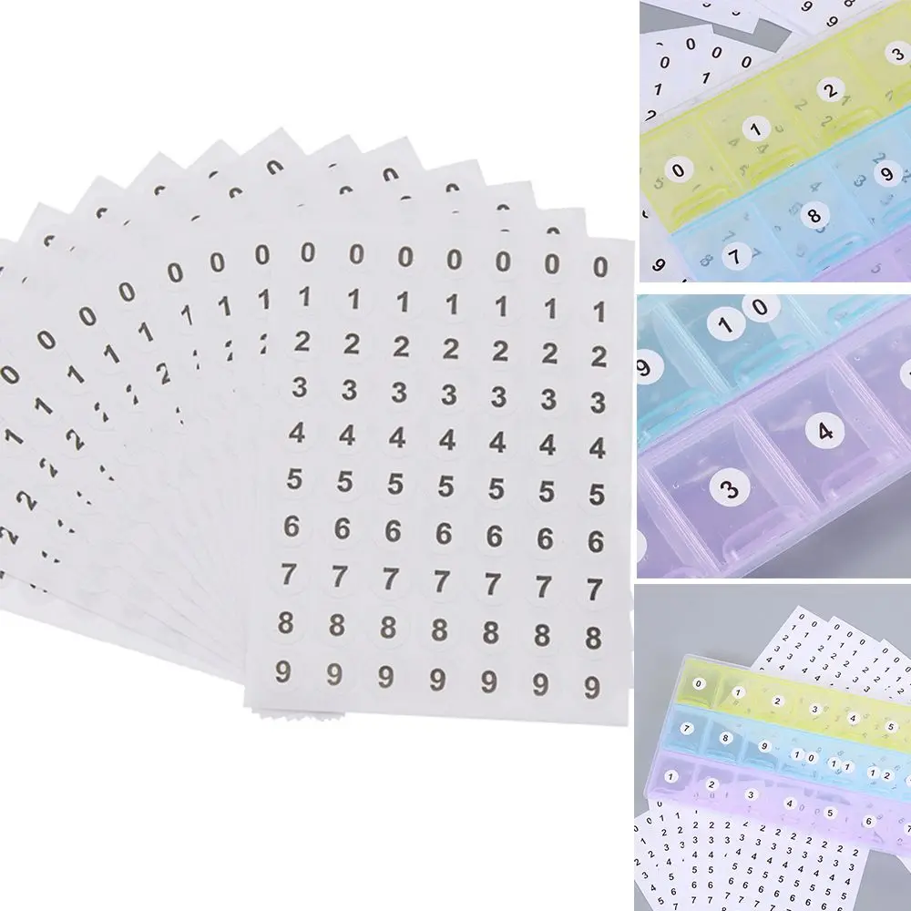 12-Sheets-Craft-Classification-Sticky-Self-Adhesive-Number-Stickers ...