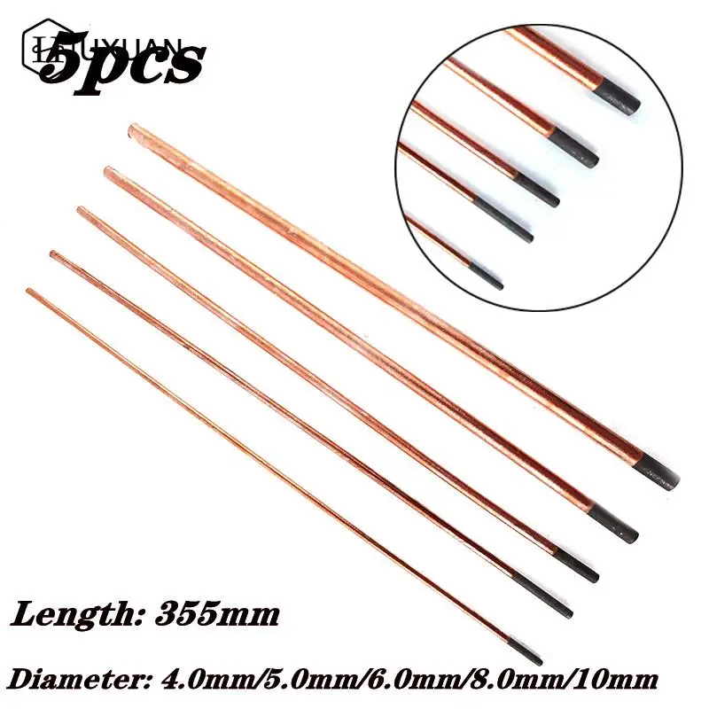 5pcs-Round-Arc-Air-Gouging-Carbon-Rod-Bar-4-10mm-Welding-DC-Gas-Gouging ...