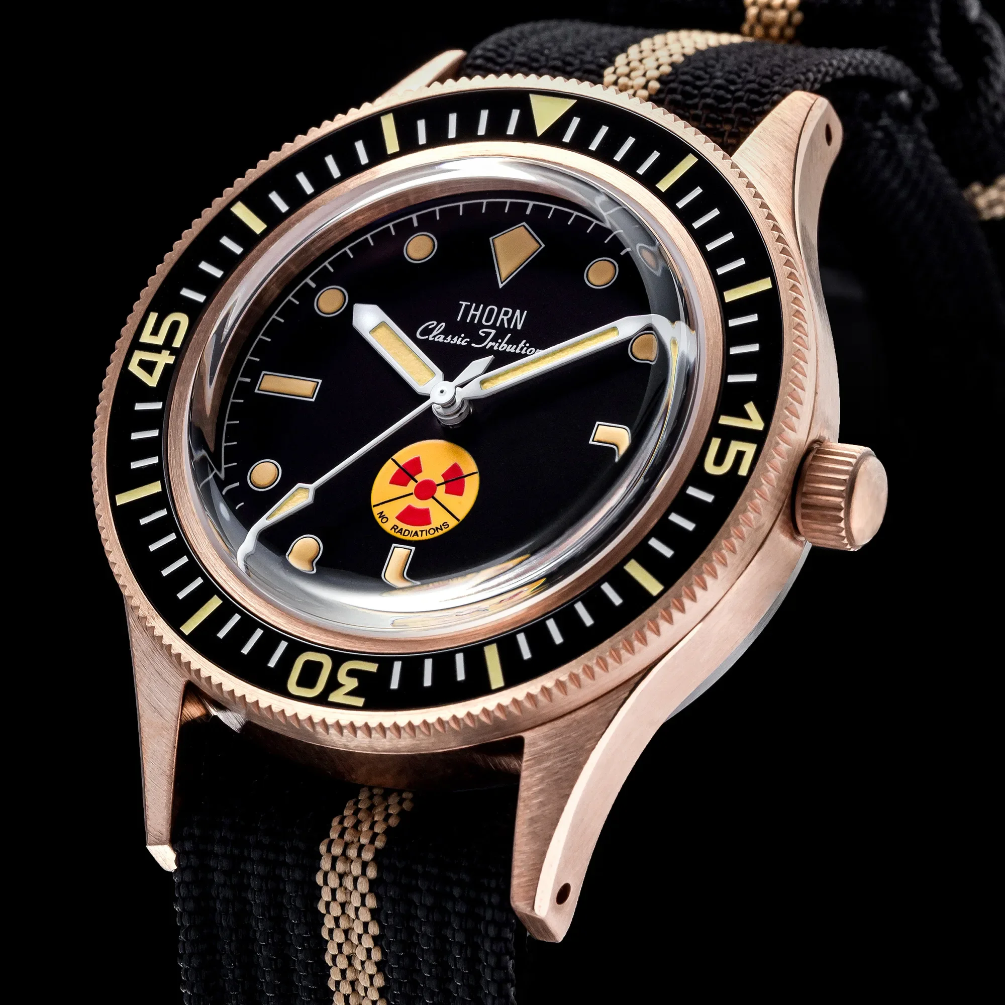 [SHY038]THORN non-radiation Fifty xun Tin bronze CUSN8 Diving Watch ...