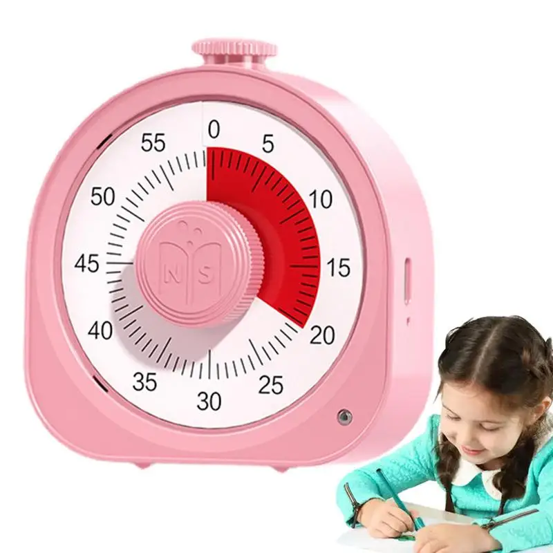 Visual-Timer-2-In-1-Desk-Countdown-Clock-60-Minute-Countdown-Timer-Time ...