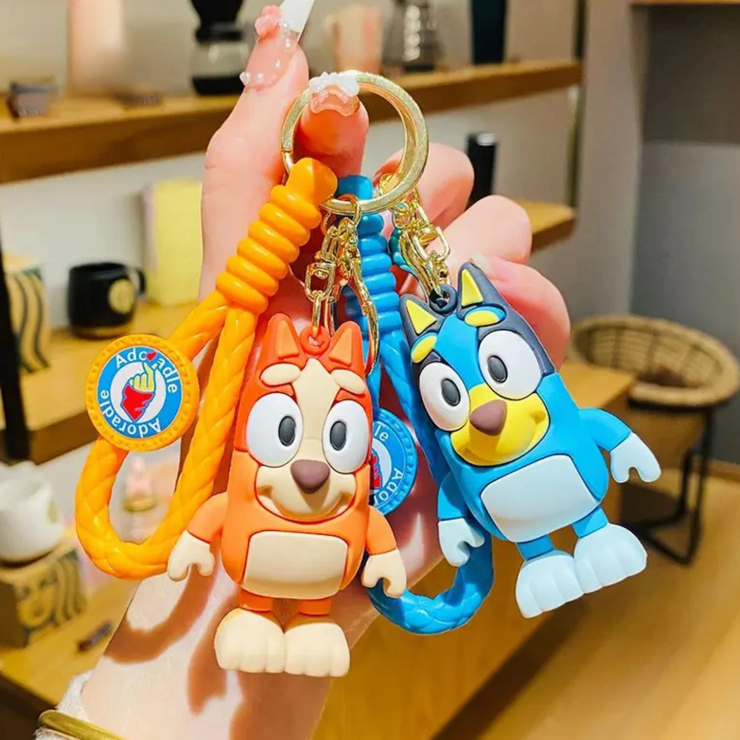 Blueys-Dog-Figure-Keychain-Cute-Cartoon-Keyring-Pendant-Key-Accessories ...