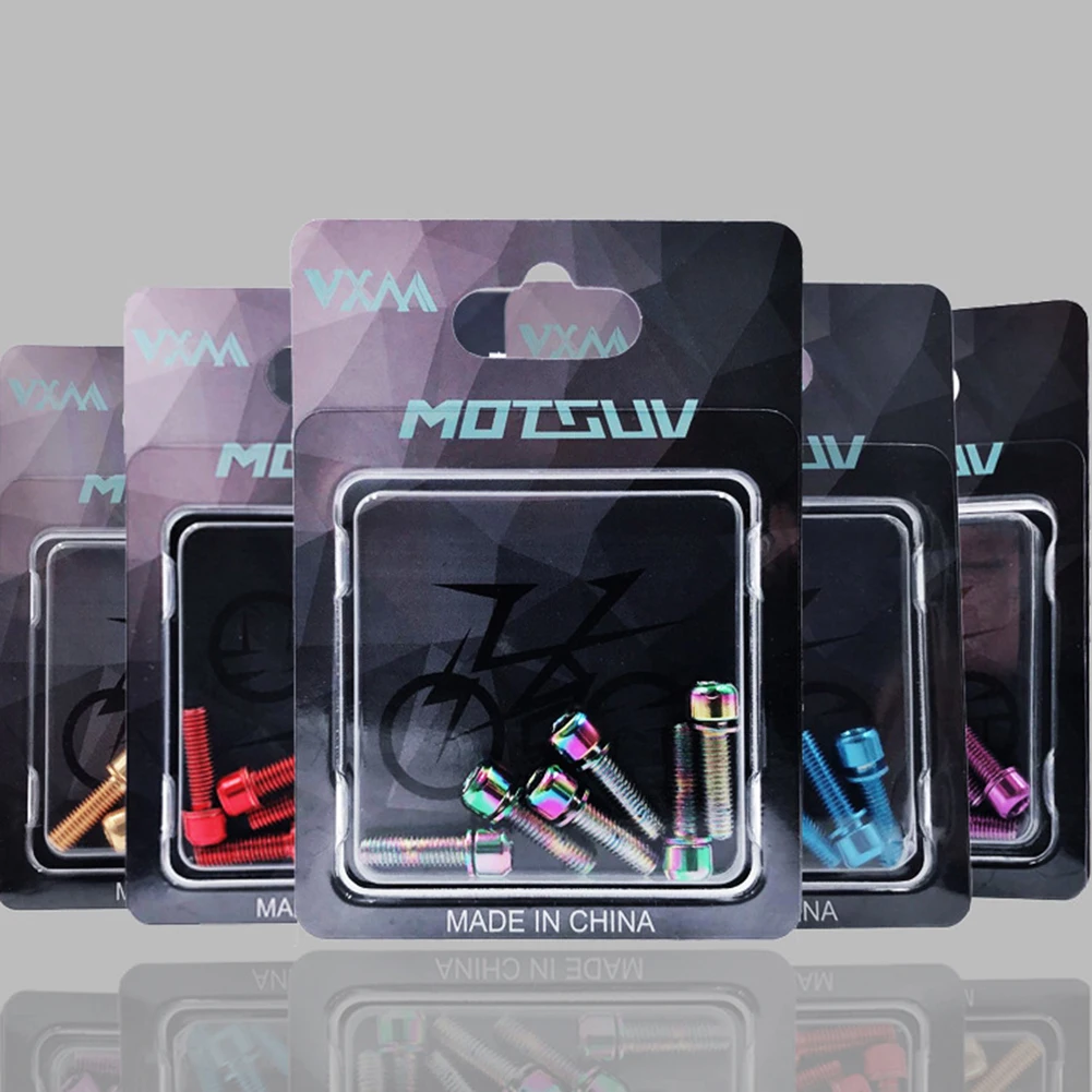 6pcs-set-MTB-Bicycle-Handlebar-Screws-Titanium-plated-Colorful ...