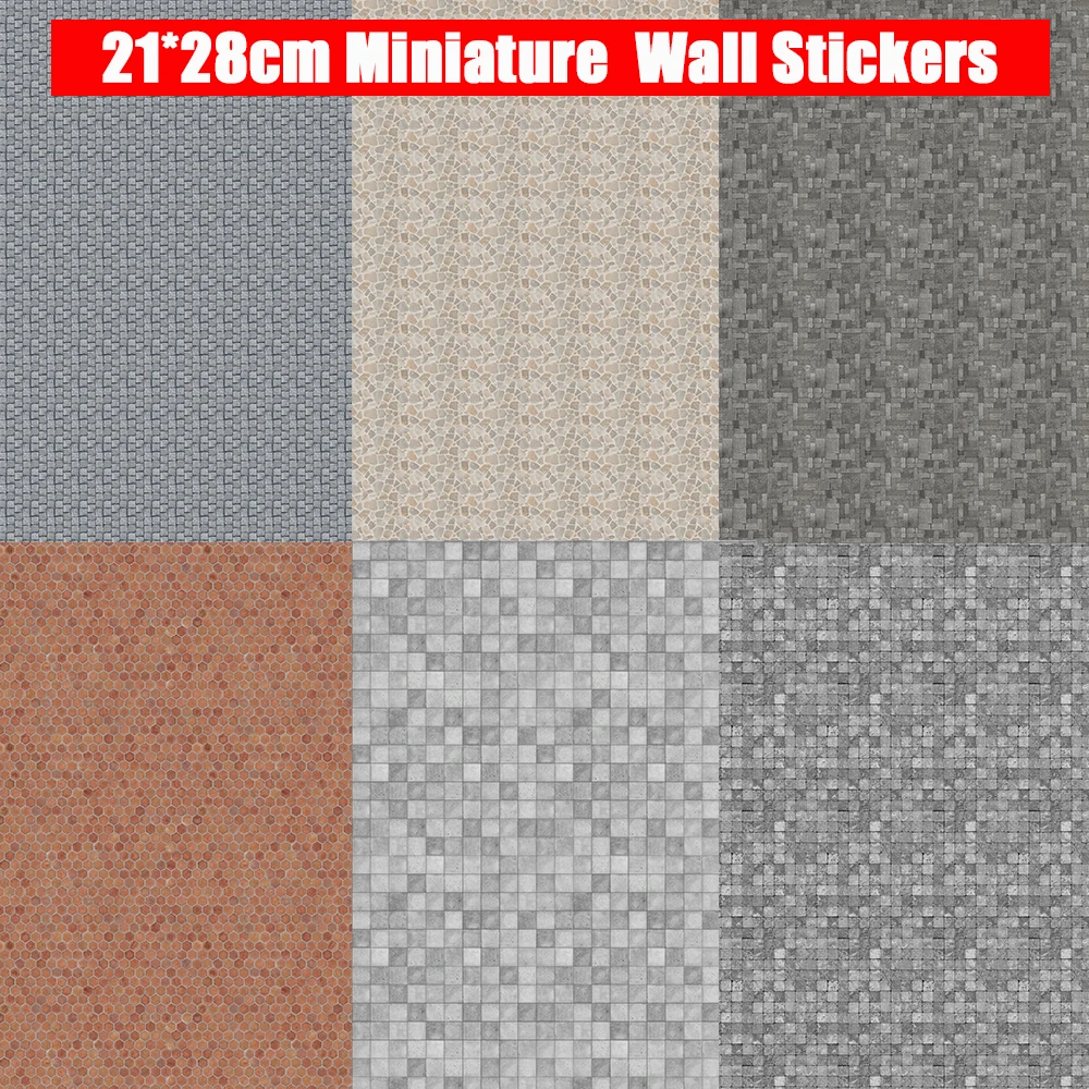 3Pcs Miniature Wall Stickers Self-Adhesive Simulation Road Floor ...