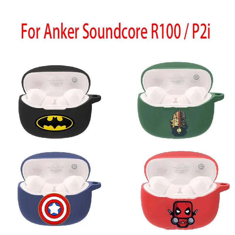 Cartoon-Marvel-Batman-Earphone-Case-For-Anker-Soundcore-R100-P2i ...