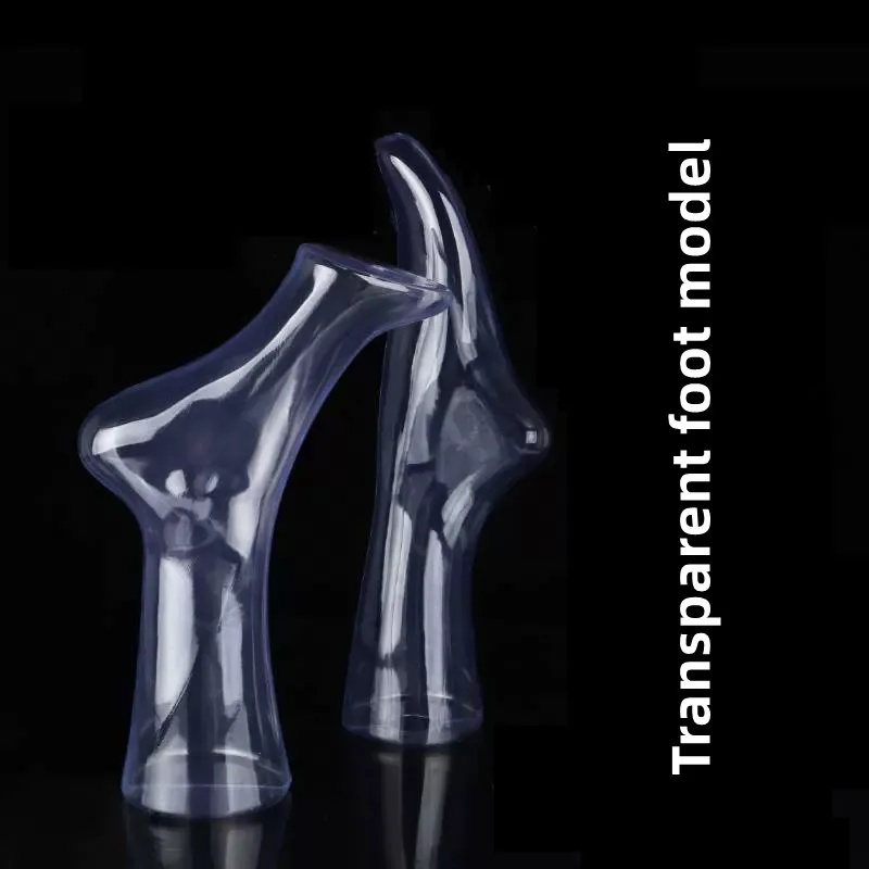 A-Transparent-Plastic-Inverted-Foot-Model-Smooth-Female-Foot-Mannequin ...