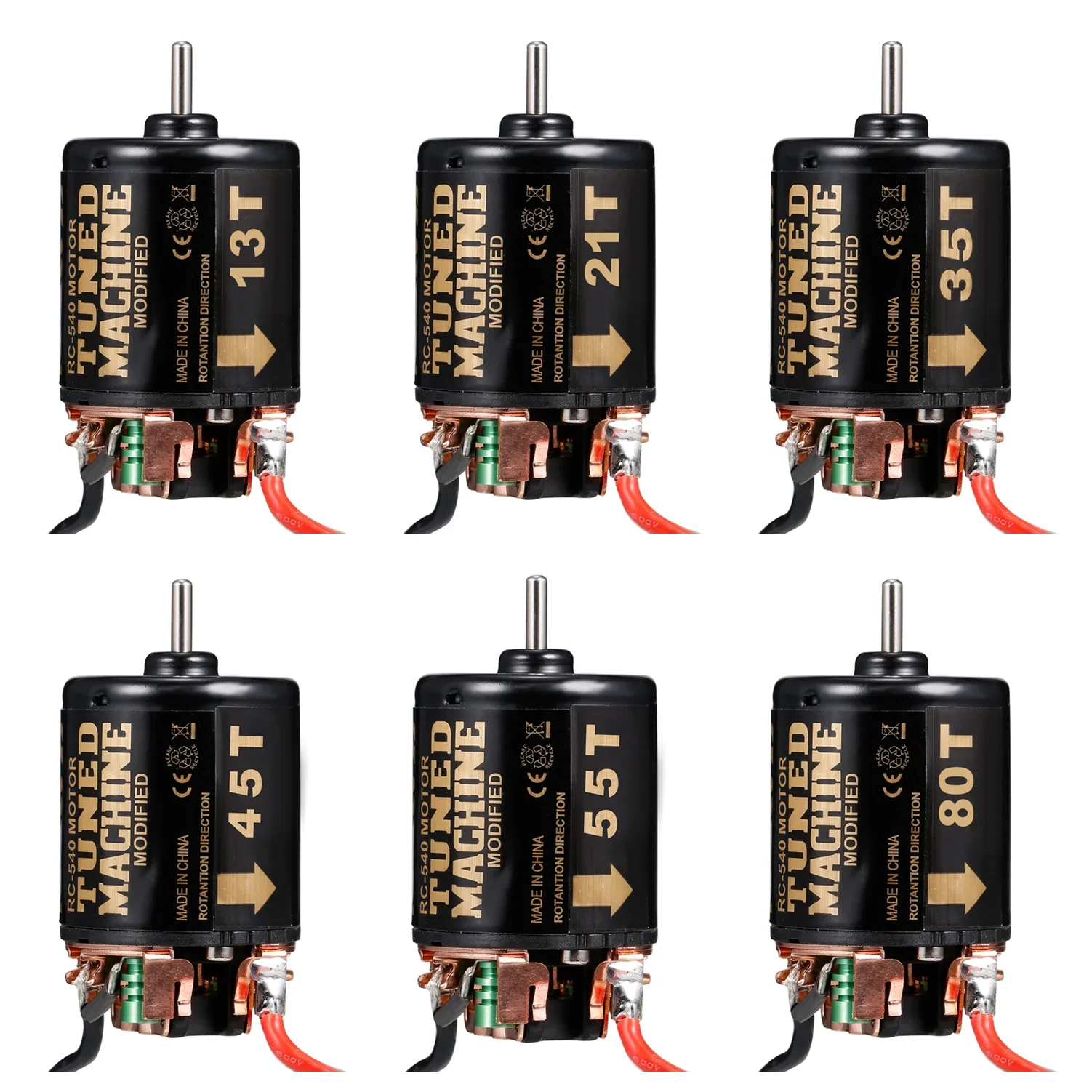 540-Brushed-Motor-Waterproof-13T-21T-35T-45T-55T-80T-for-1-10-RC-Car ...