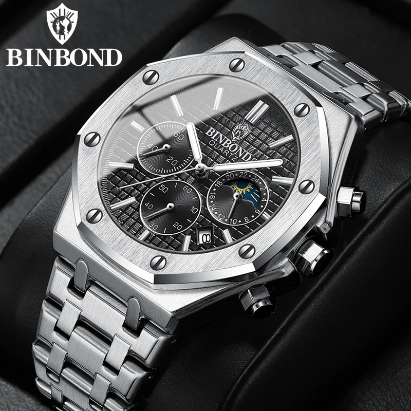 BINBOND-Top-Luxury-Brand-Man-Business-Quartz-Watch-Chronograph ...