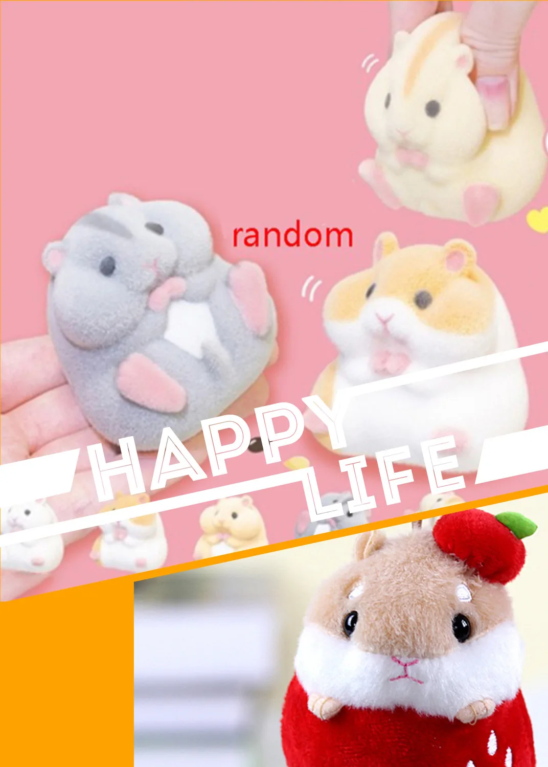 New-Flocking-Doll-Cute-hamster-Children-Plush-Toy-Capsule-toys-kawaii ...