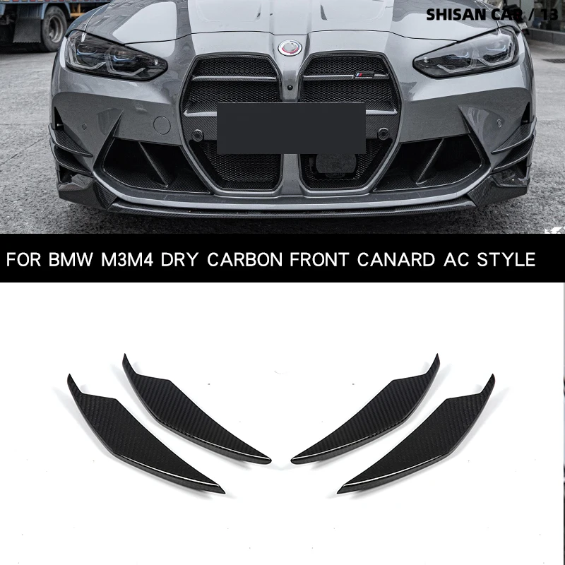 for-BMW-M3M4-G80-G82-G83-G81-dry-carbon-Front-Canard-AC-style-body-kit ...